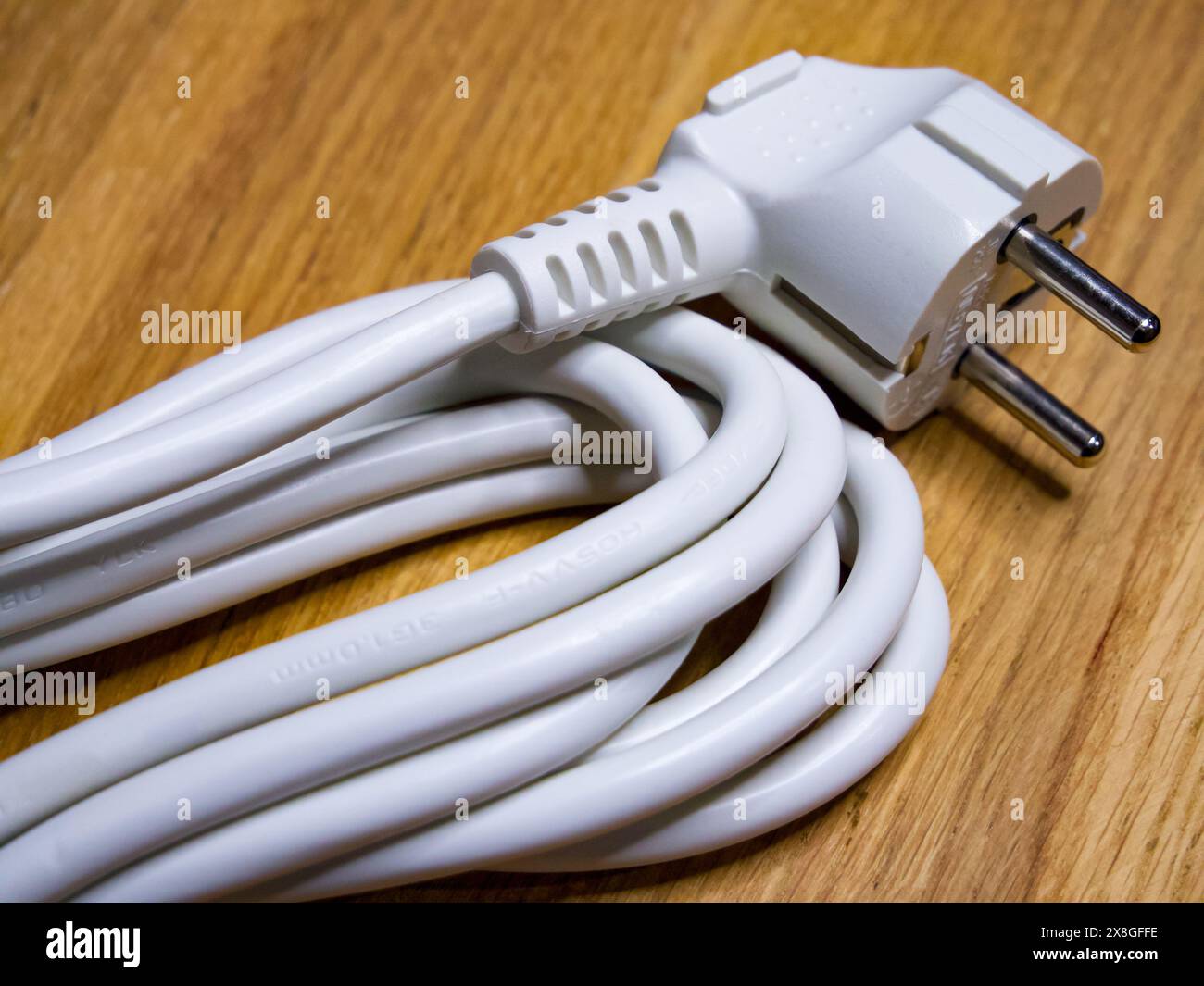 Nizhyn, Ukraine, September 25, 2021. The image shows a white electrical ...