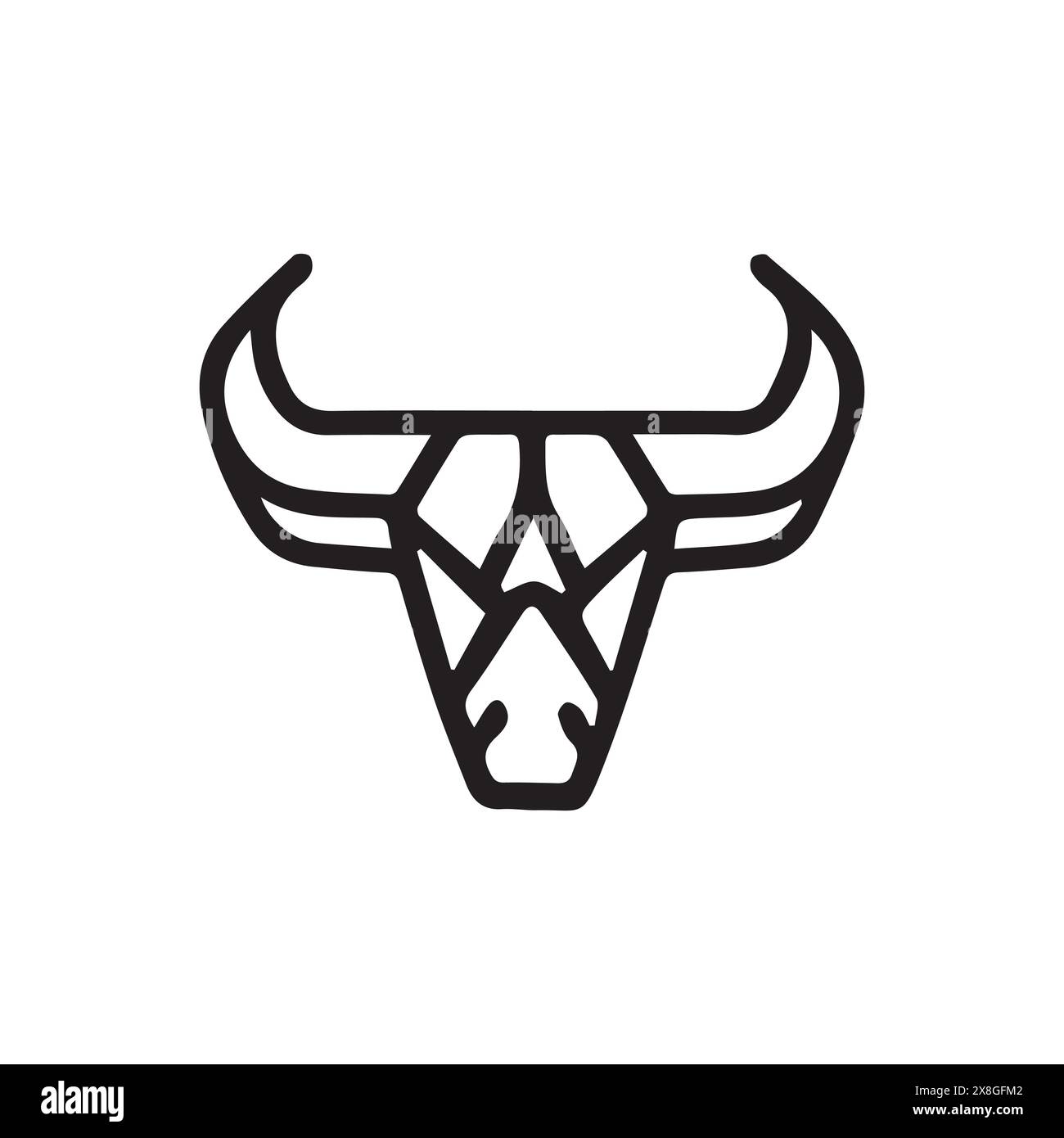 Cow logo icon Black and White Stock Photos & Images - Alamy