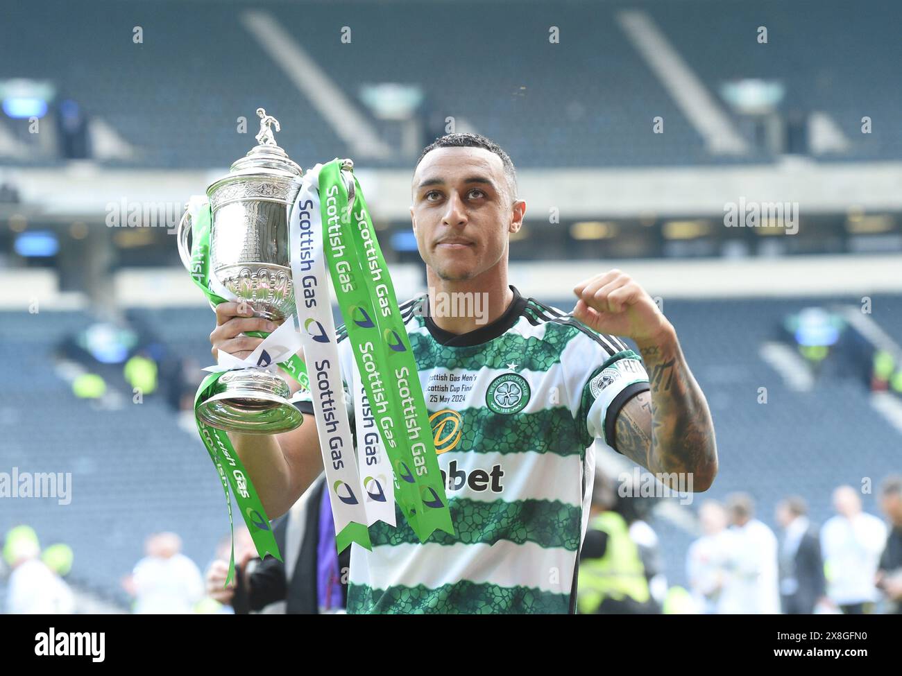 Hampden Park. Glasgow.Scotland, UK. 25th May, 2024. Celtic vs Rangers ... Hampden Park. Glasgow.Scotland, UK. 25th May, 2024. Celtic vs Rangers ...