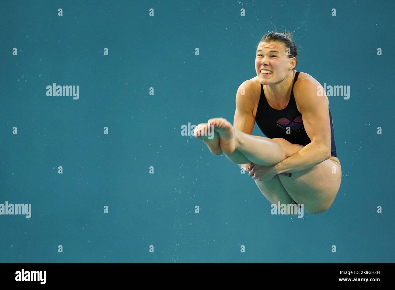 Grace Reid in action during the Women's 3M springboard final on day ...