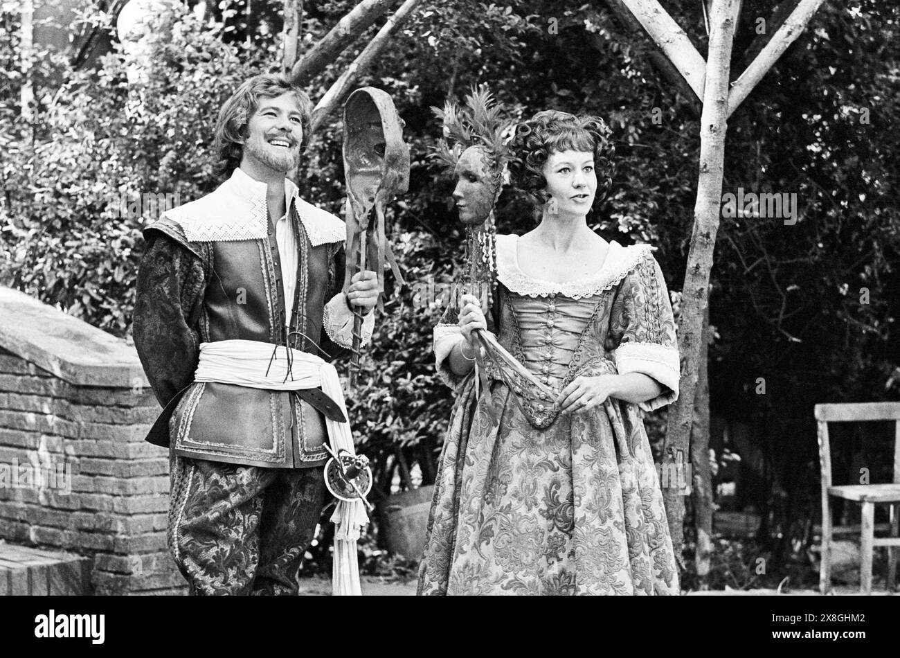 Gary Bond (Benedick), Irena Mayeska (Beatrice) in MUCH ADO ABOUT ...