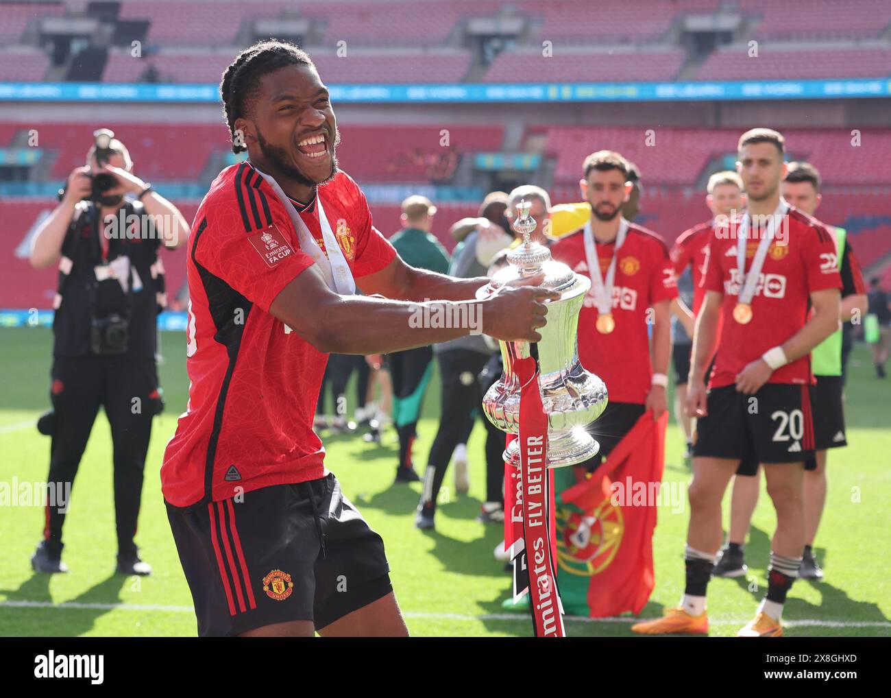 Manchester united fa cup 2024 trophy hi-res stock photography and ...