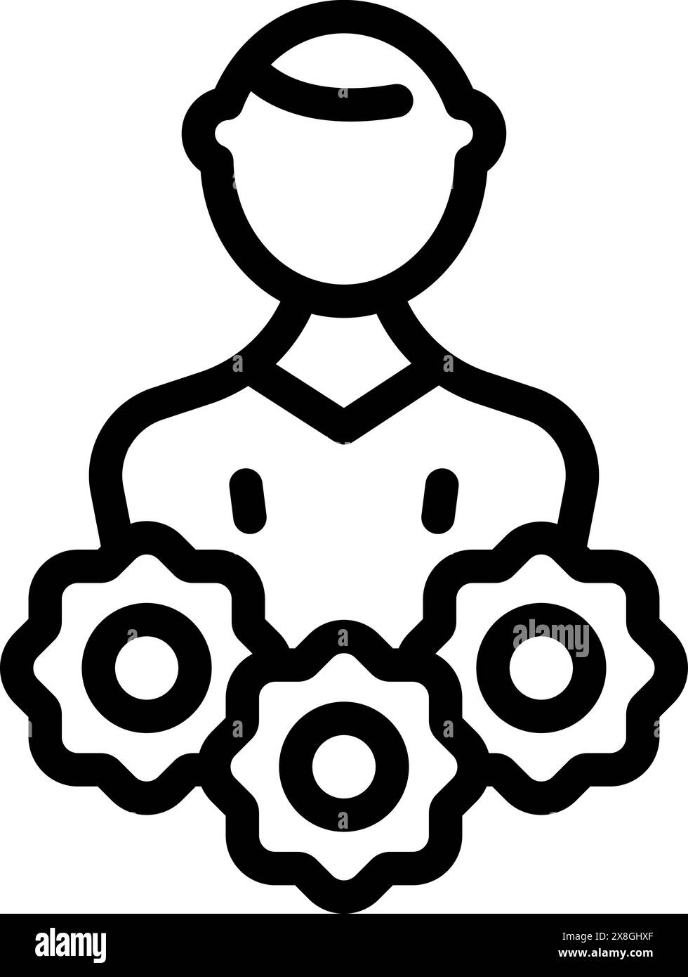 Human machine synergy Stock Vector Images - Alamy