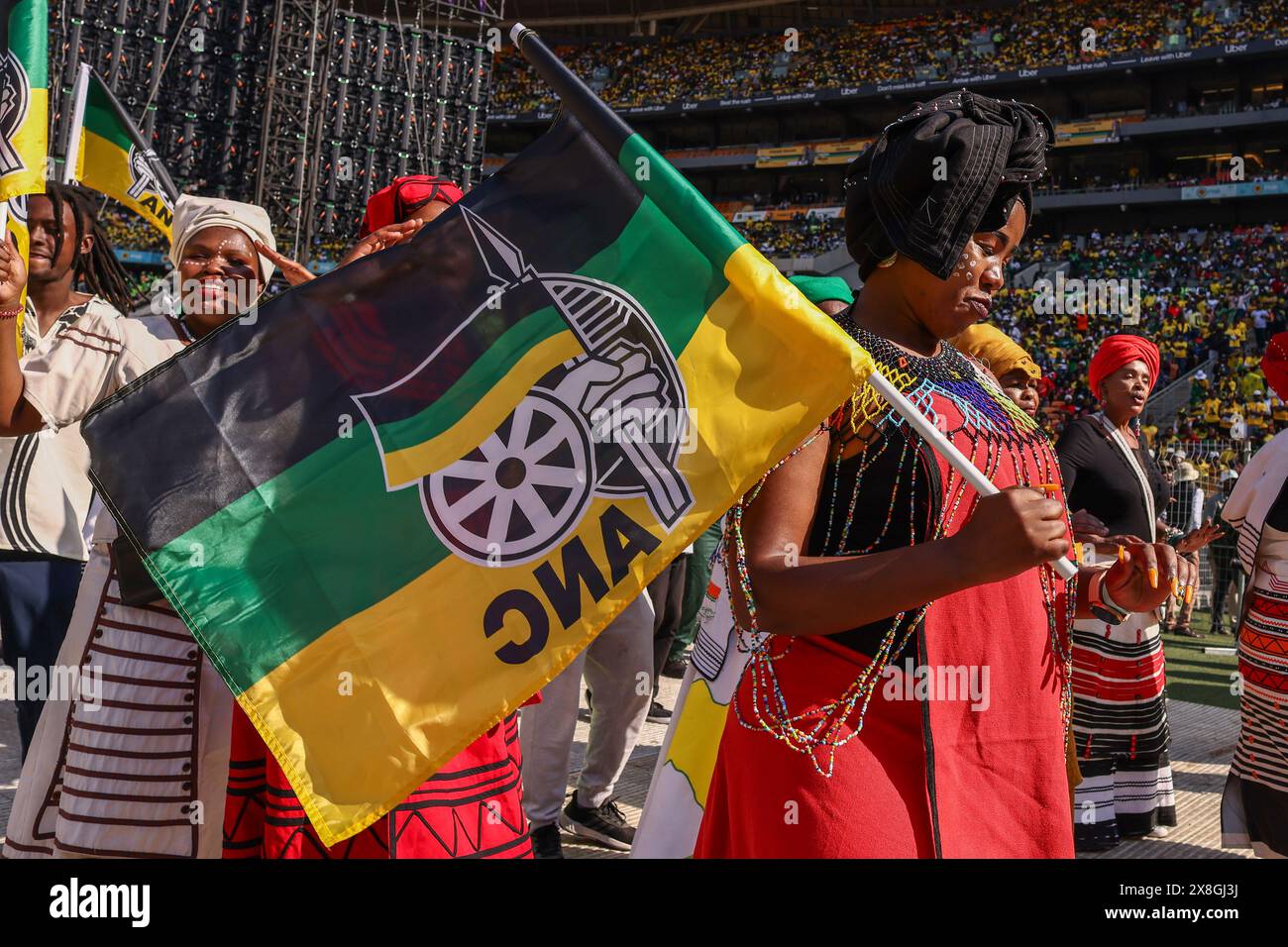 Cultural dancers perform during the final African National Congress ...