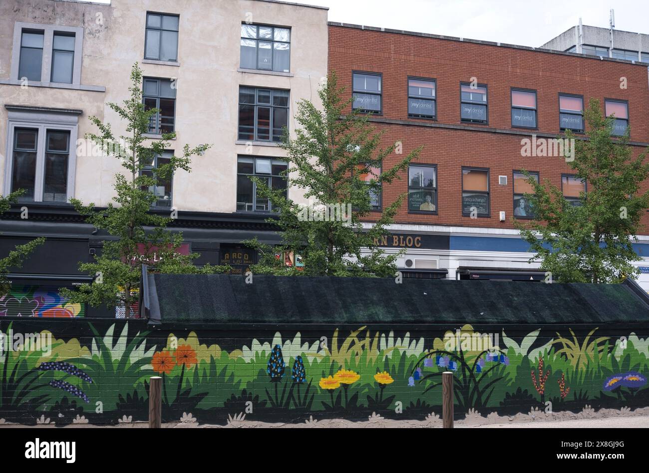 Street mural in Manchester,England Stock Photo - Alamy