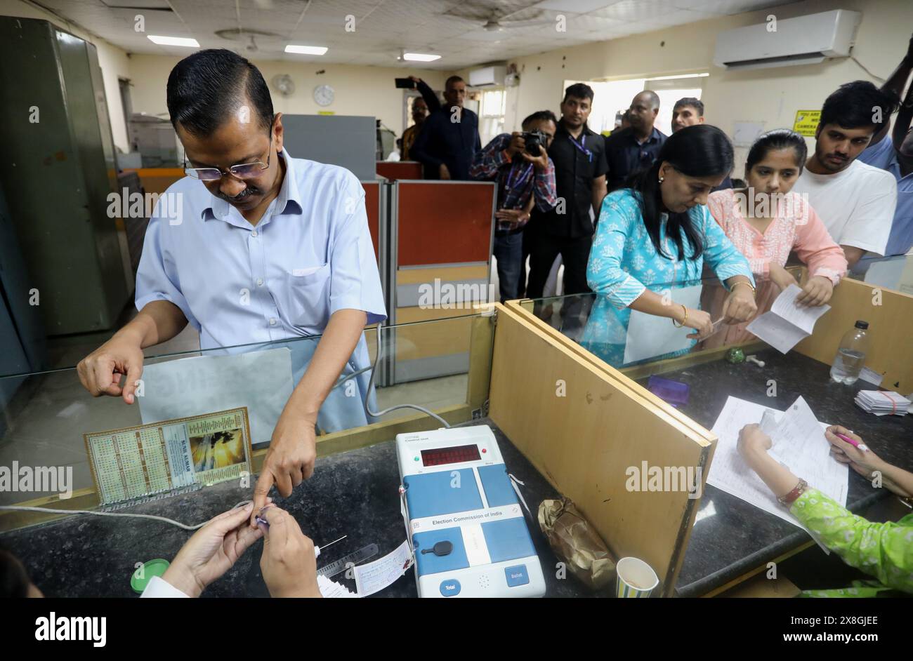New Delhi, India. 25th May, 2024. Delhi Chief Minister Arvind Kejriwal ...