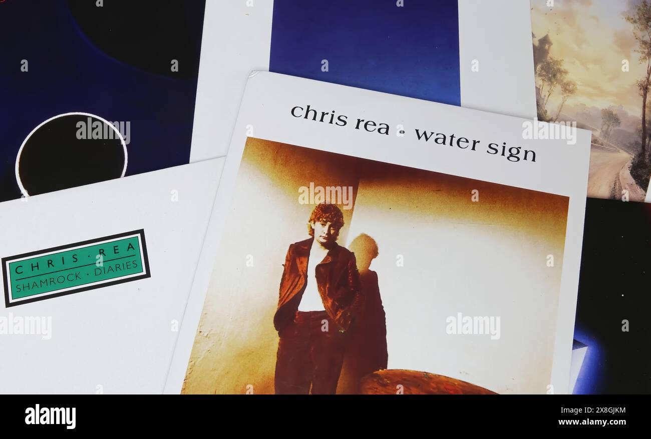 Viersen, Germany - May 9. 2024: Closeup of british singer Chris Rea ...