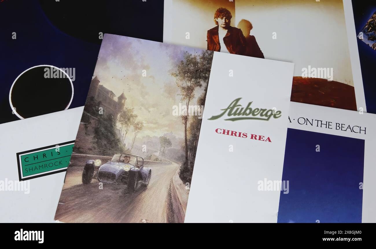 Viersen, Germany - May 9. 2024: Closeup of british singer Chris Rea ...