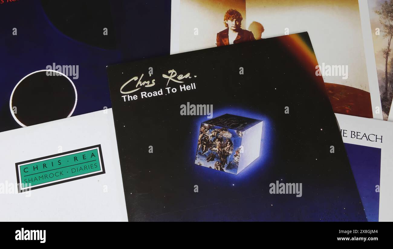 Viersen, Germany - May 9. 2024: Closeup of british singer Chris Rea ...