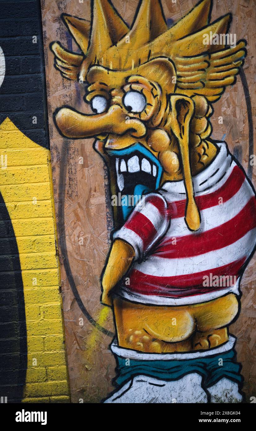 Street mural in Manchester,England Stock Photo - Alamy