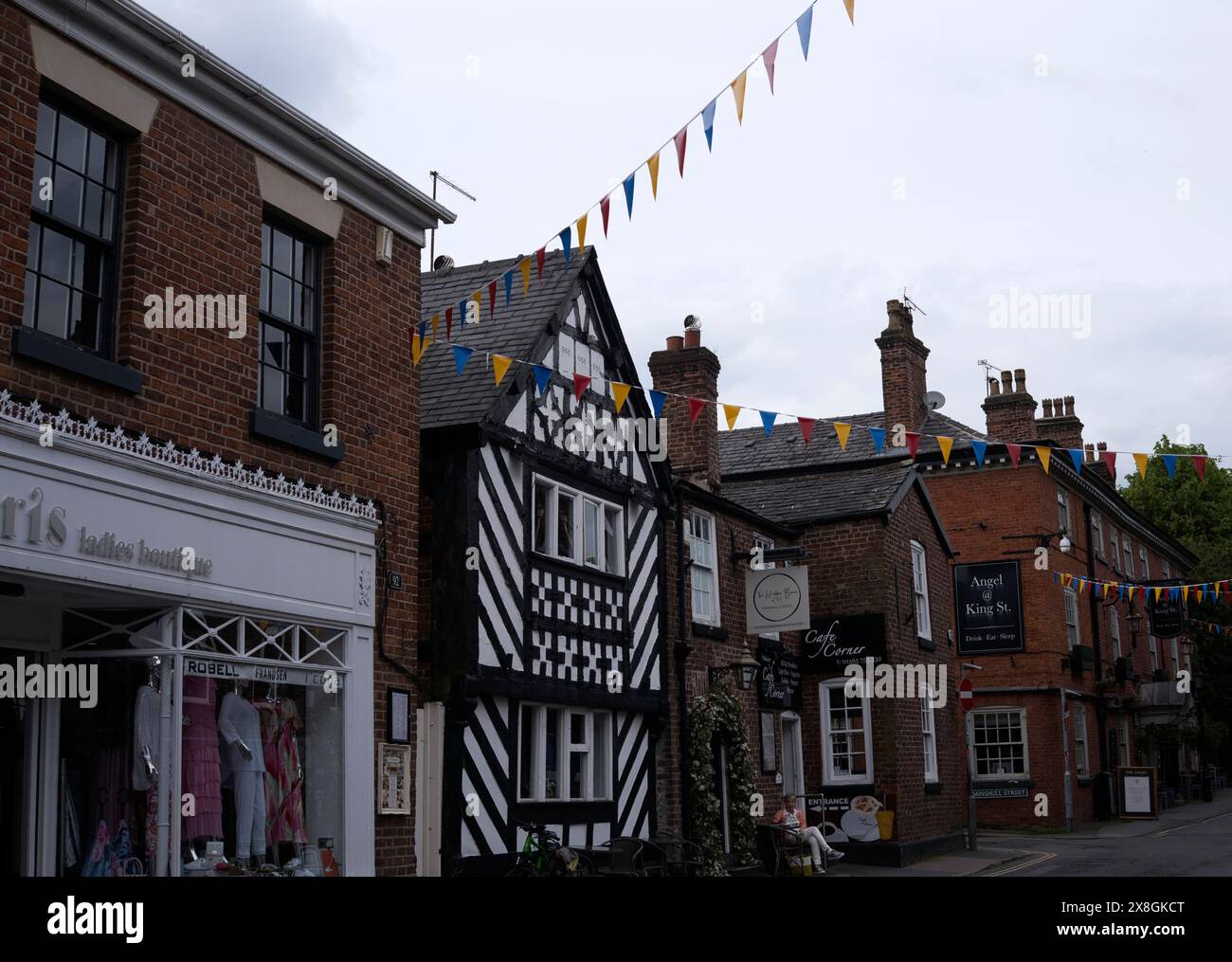 Knutsford a market town in Cheshire, England during the day Stock Photo ...