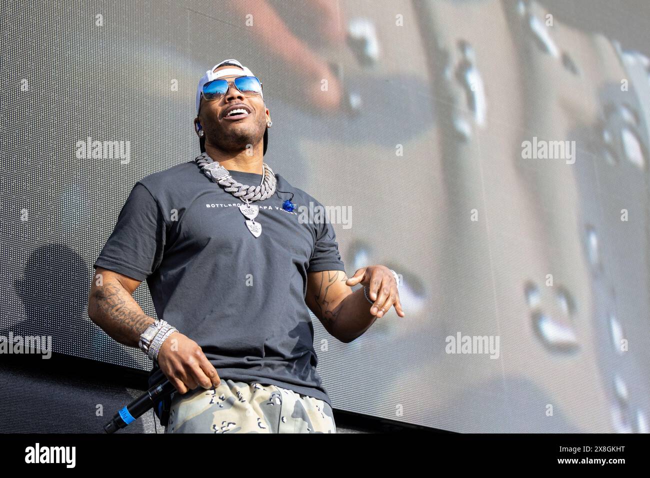 Napa, USA. 24th May, 2024. Rapper Nelly (Cornell Haynes Jr.) during the ...
