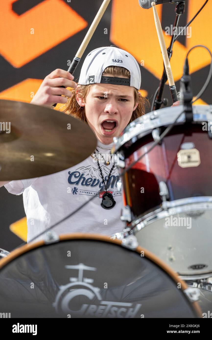 Napa, USA. 24th May, 2024. Shane Hawkins of Chevy Metal during the ...