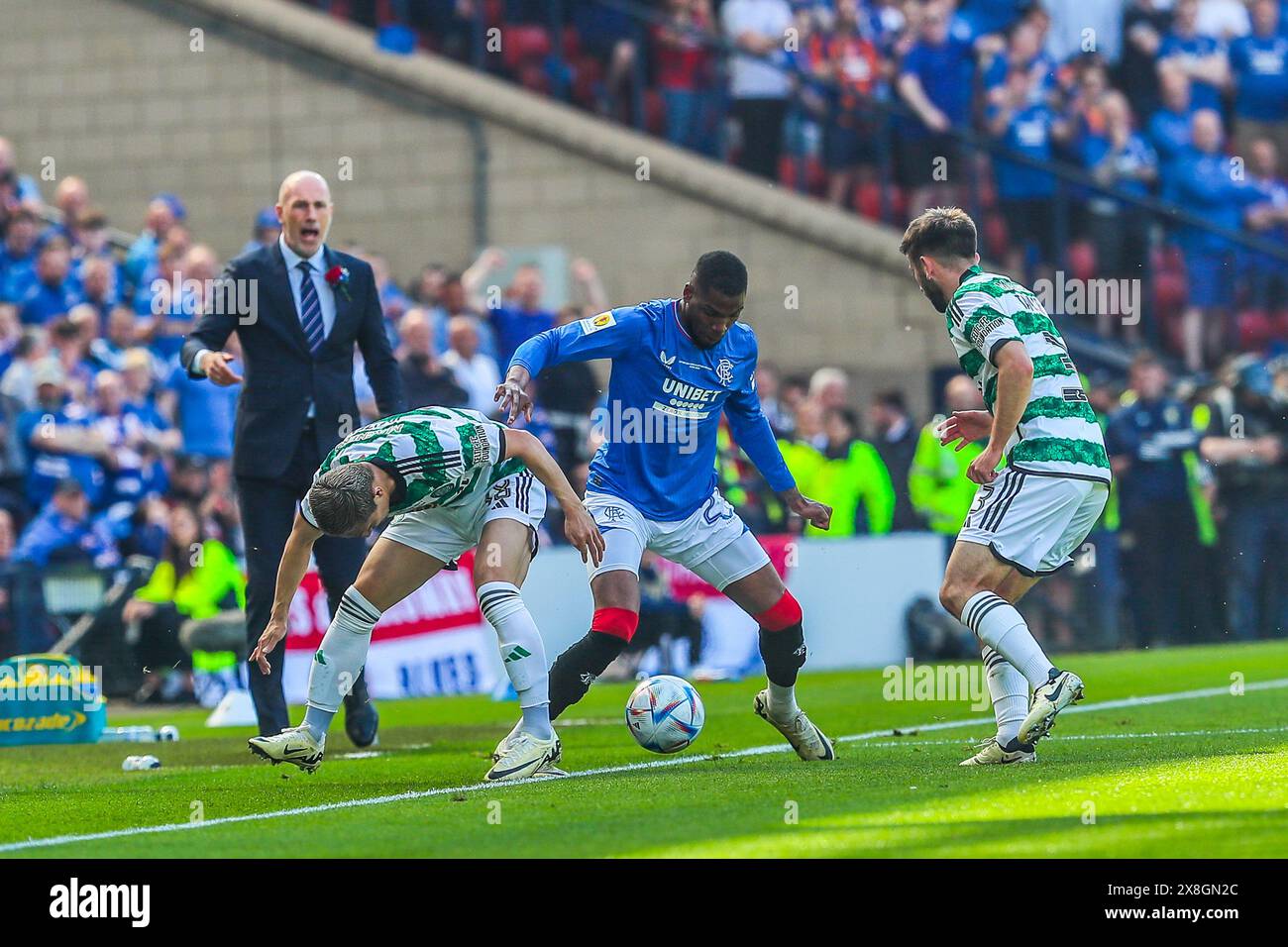 Glasgow, UK. 25th May, 2024. Celtic win the Scottish Cup, at Hampden ...
