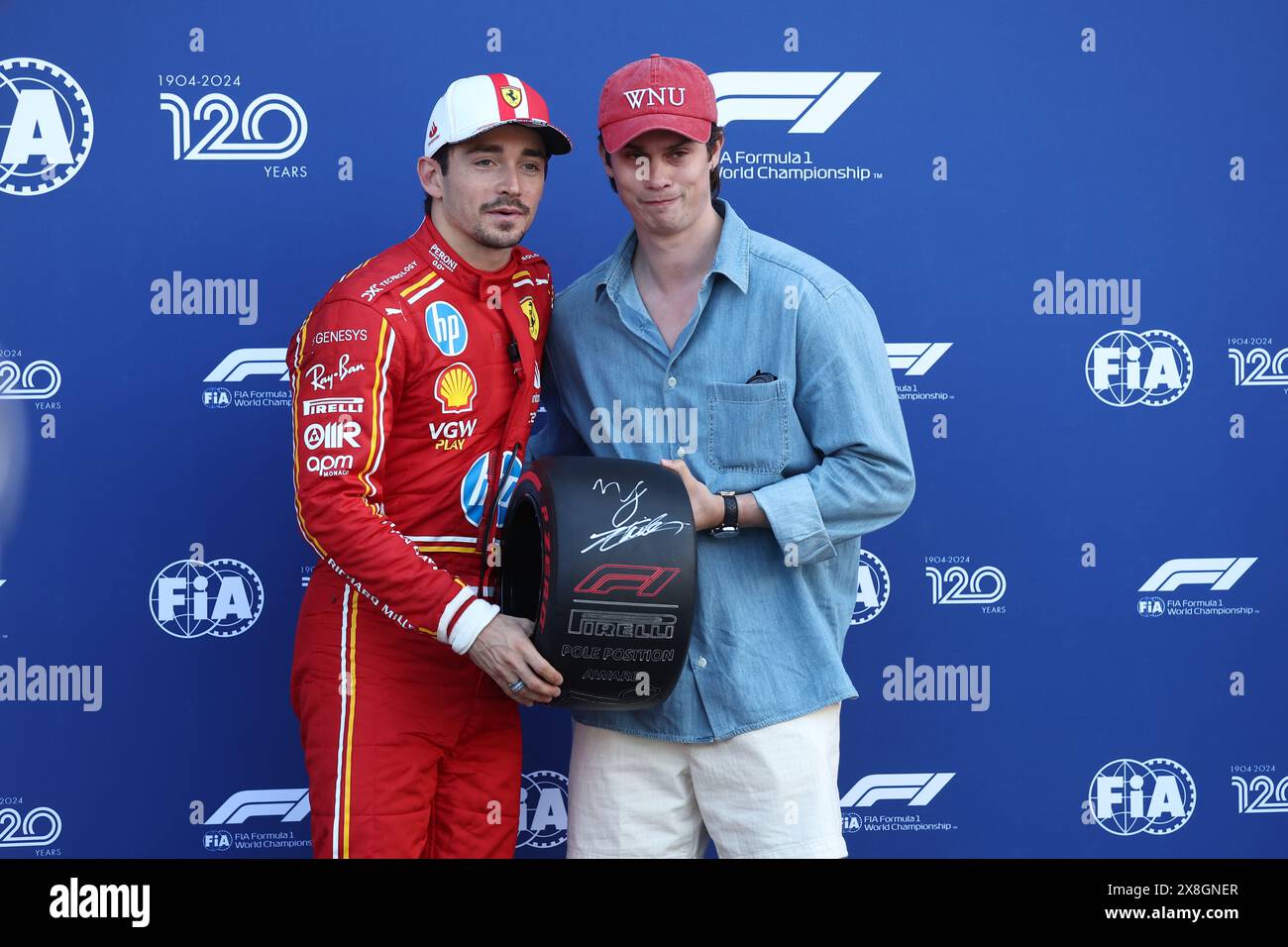Monaco, Monaco. 25th May, 2024. Pole man Charles Leclerc of Scuderia ...
