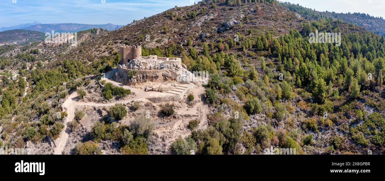 Panorama of Castell de l'Alcalatén: Historic Medieval Castle in L ...