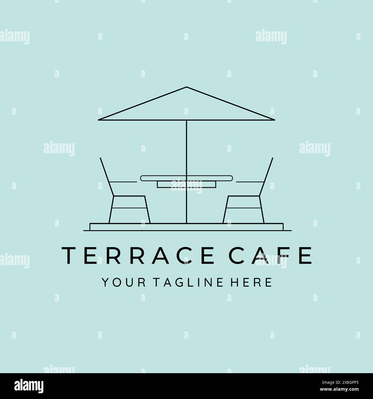 Terrace street cafe Stock Vector Images - Alamy