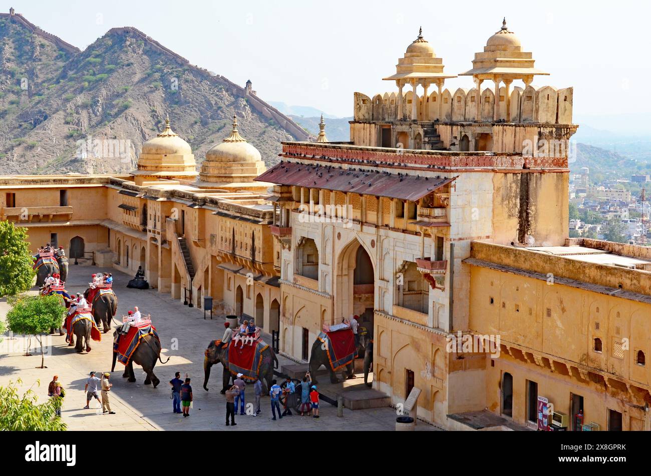 Amber Fort or Amer Palace, Amer, nr Jaipur, Rajasthan, India Stock ...