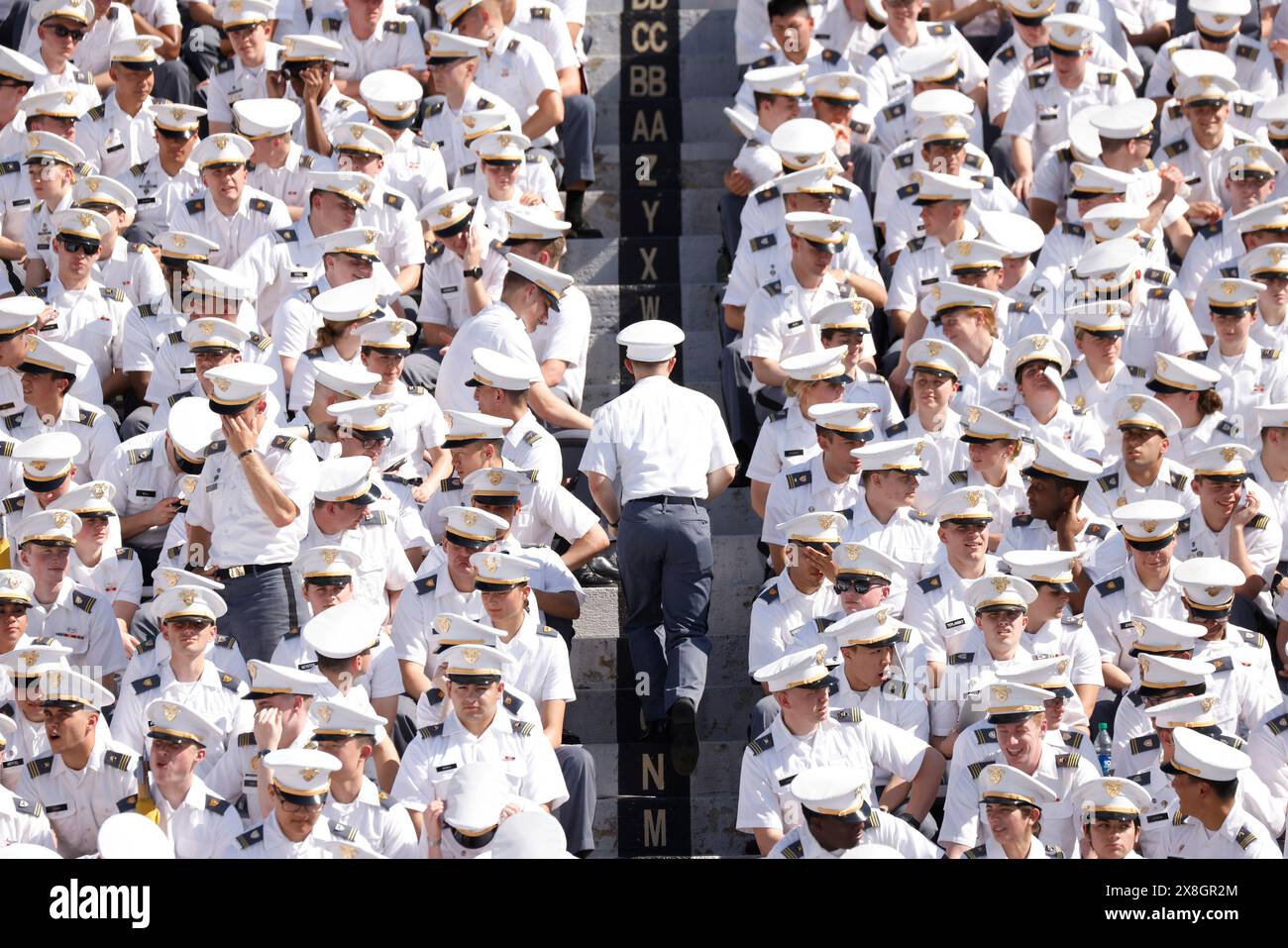 West Point, United States. 25th May, 2024. Cadets take their seats for ...