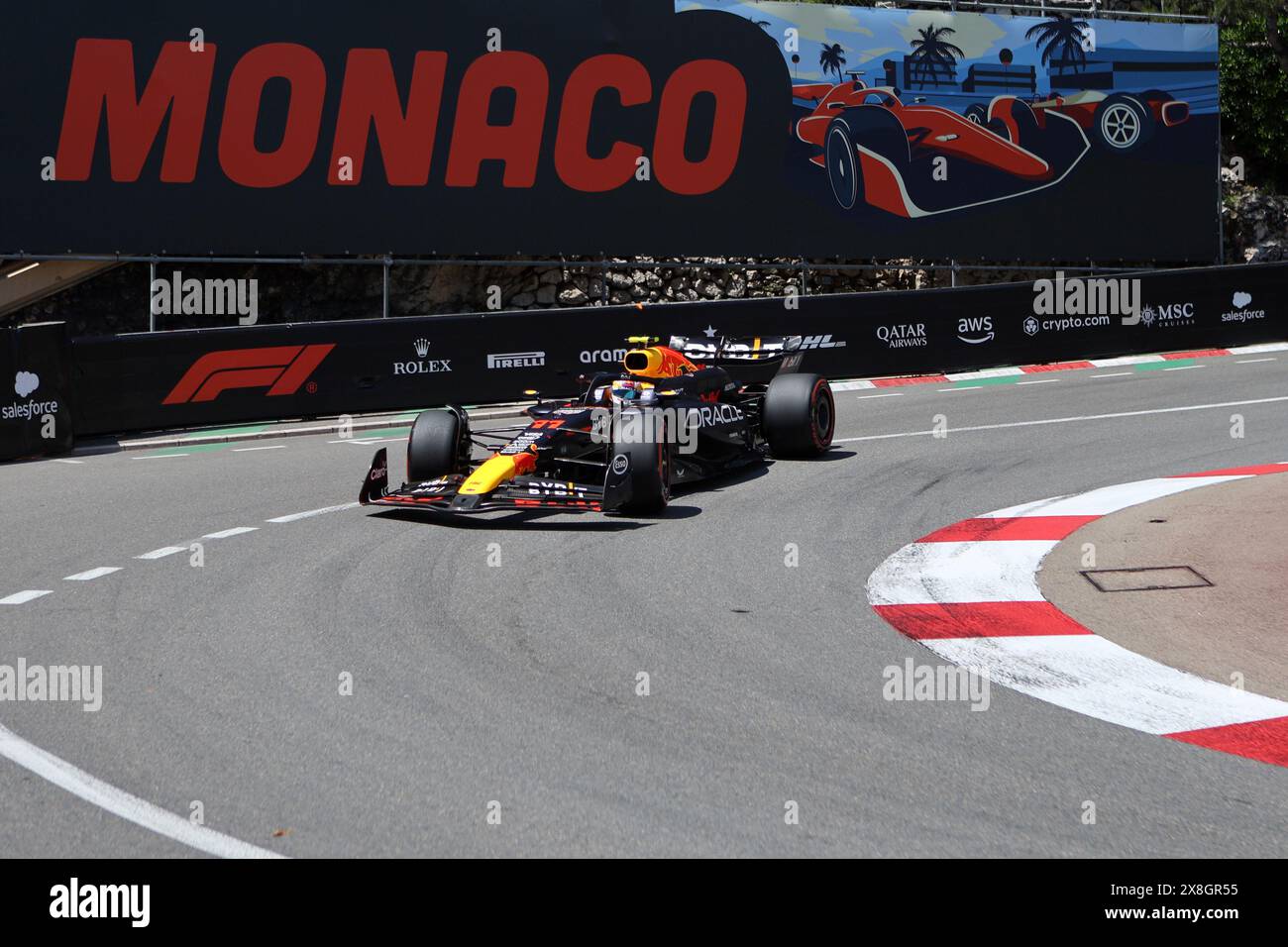 Monaco, Monaco. 25th May, 2024. Sergio Perez of Red Bull Racing on ...
