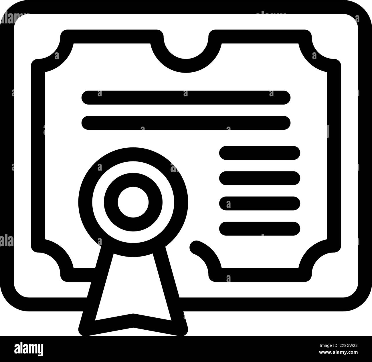 Printable certificate of completion Black and White Stock Photos ...
