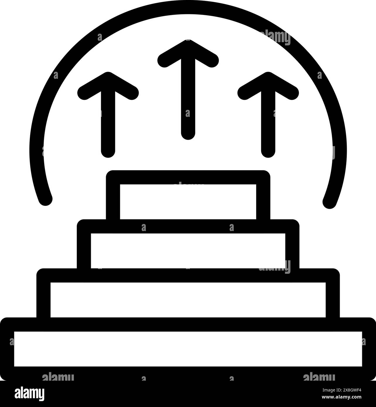 Process steps chart with outline Black and White Stock Photos & Images ...