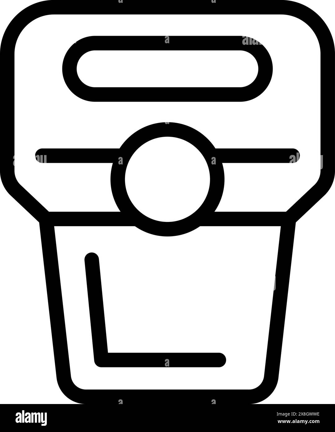 Simplistic line drawing of a camera, ideal for logos or app icons Stock ...
