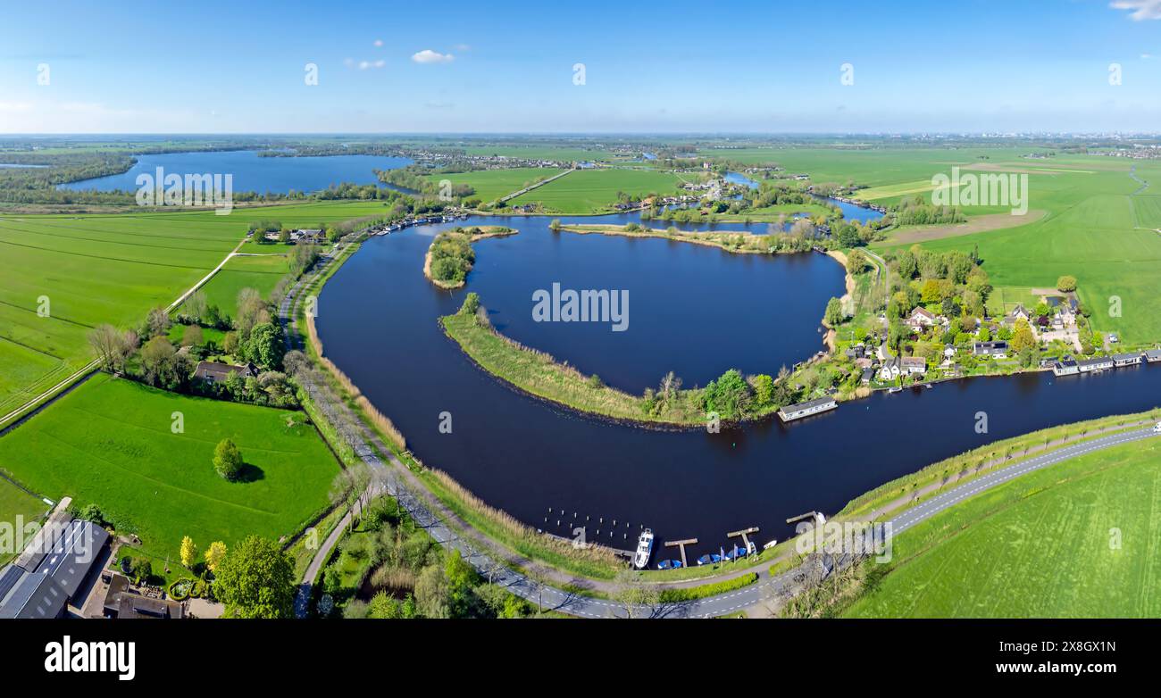 Drone view river vecht hi-res stock photography and images - Alamy