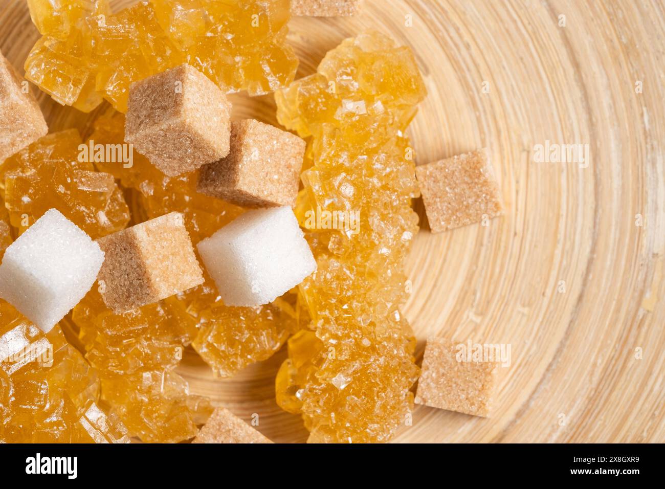 Traditional Uzbek navat sugar, cane sugar and refined sugar Stock Photo ...