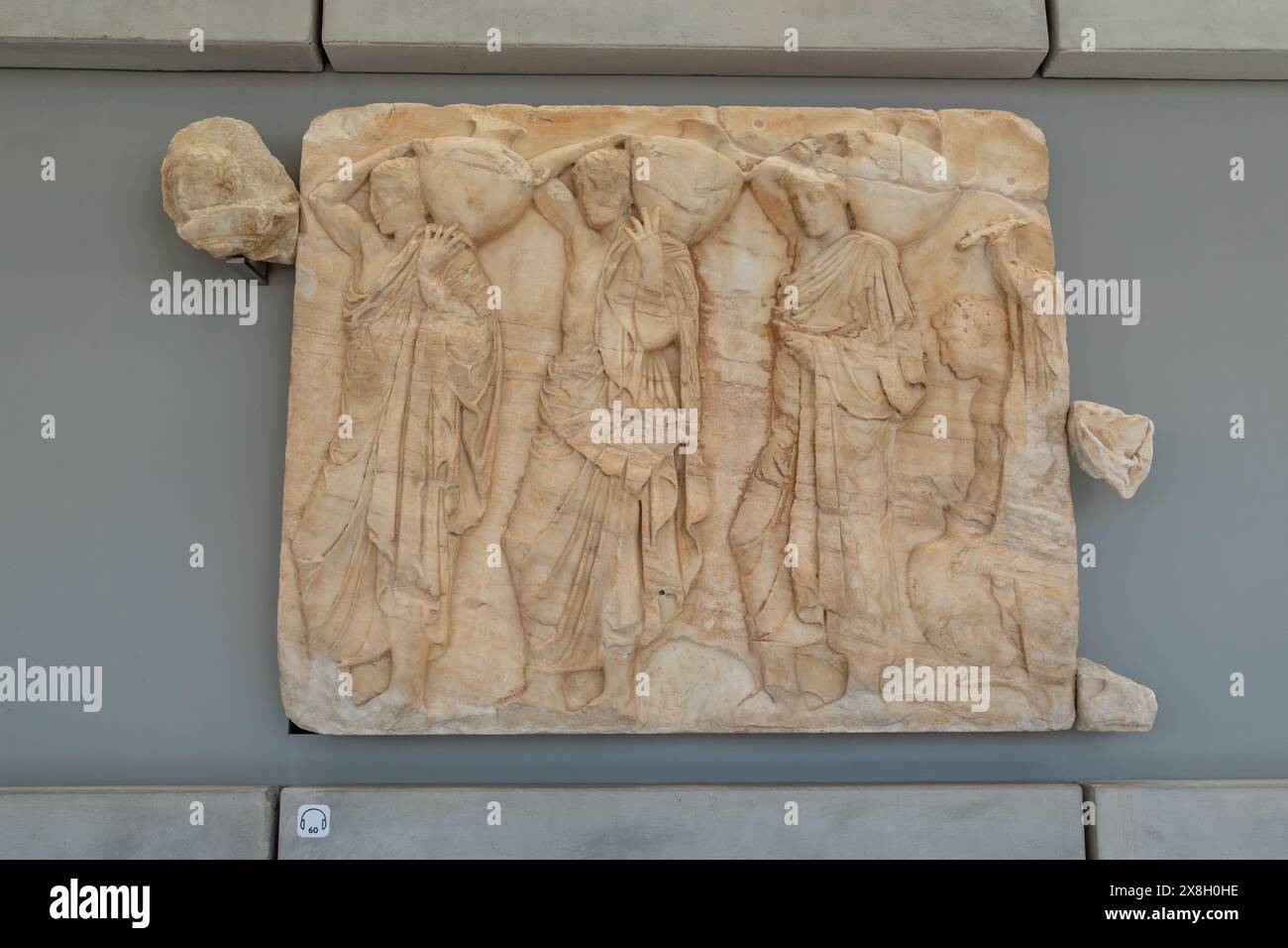 Fragment of the Parthenon frieze, The Acropolis of Athens, 5th Century ...