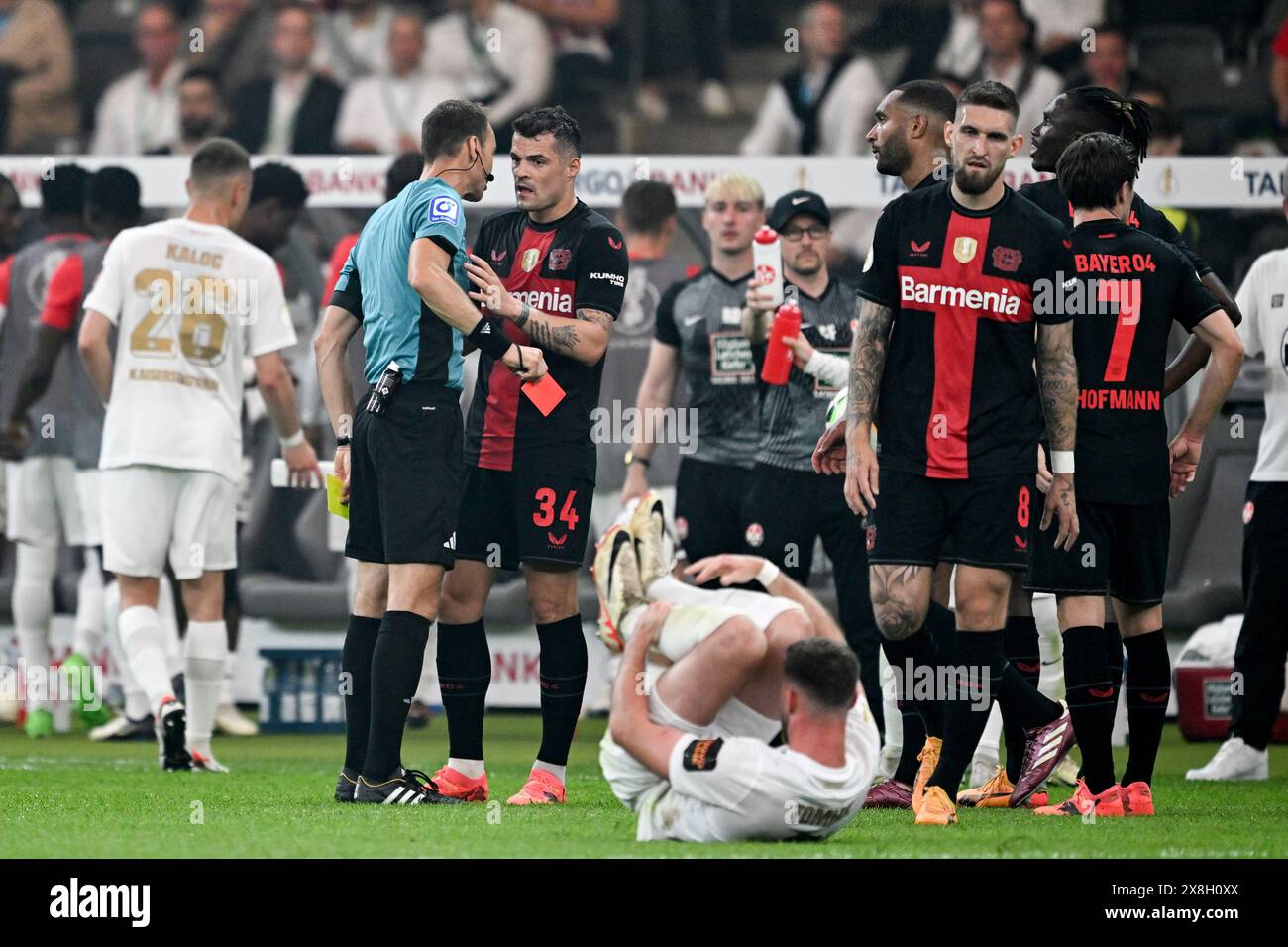 25 May 2024, Berlin: Soccer: DFB Cup, 1. FC Kaiserslautern - Bayer 04 ...