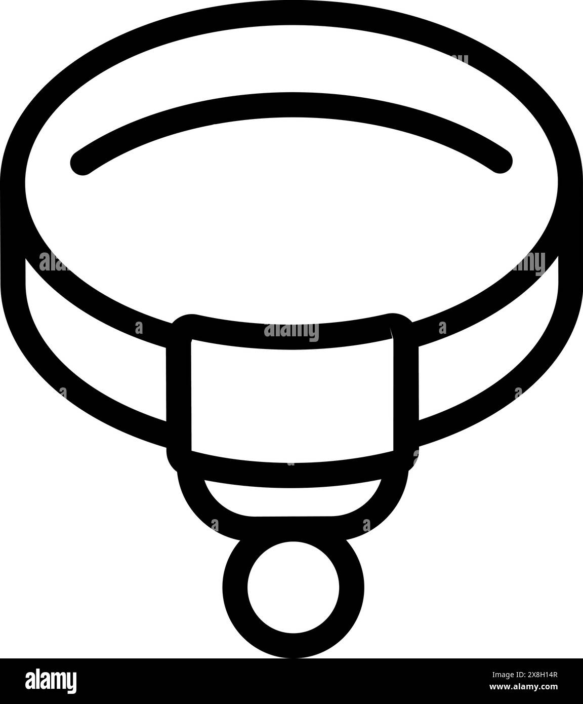 Simple line drawing of a headband, ideal for fashion and accessory ...