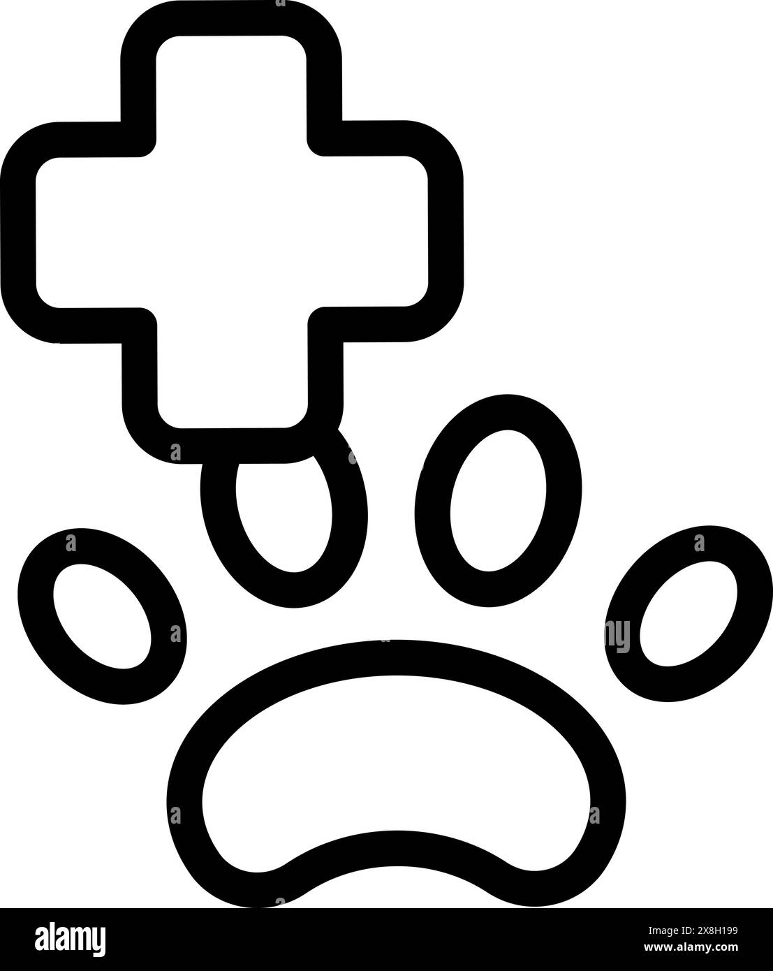 Illustration clipart profession veterinarian Black and White Stock ...