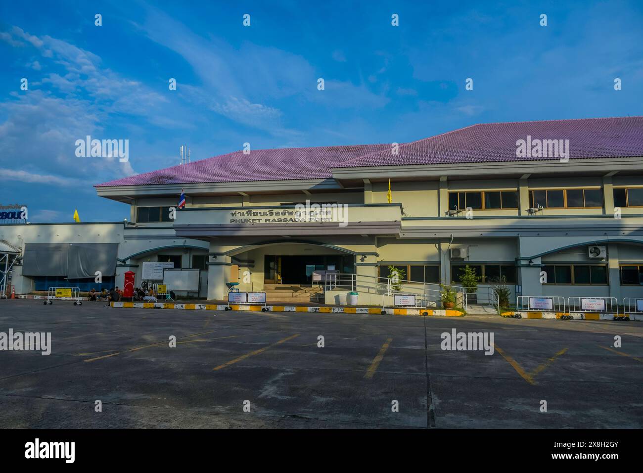 Rassada harbour port pier in Muang Thailand Stock Photo - Alamy