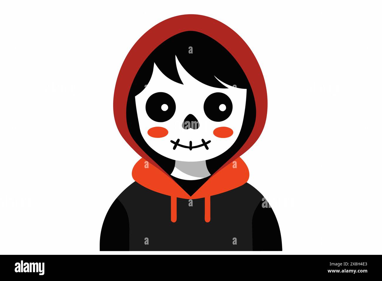 Face painted kid Stock Vector Images - Alamy