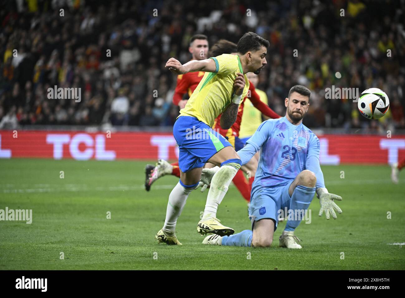 Madrid-Spain, March 26, 2024, Player Lucas Paqueta in action during a ...