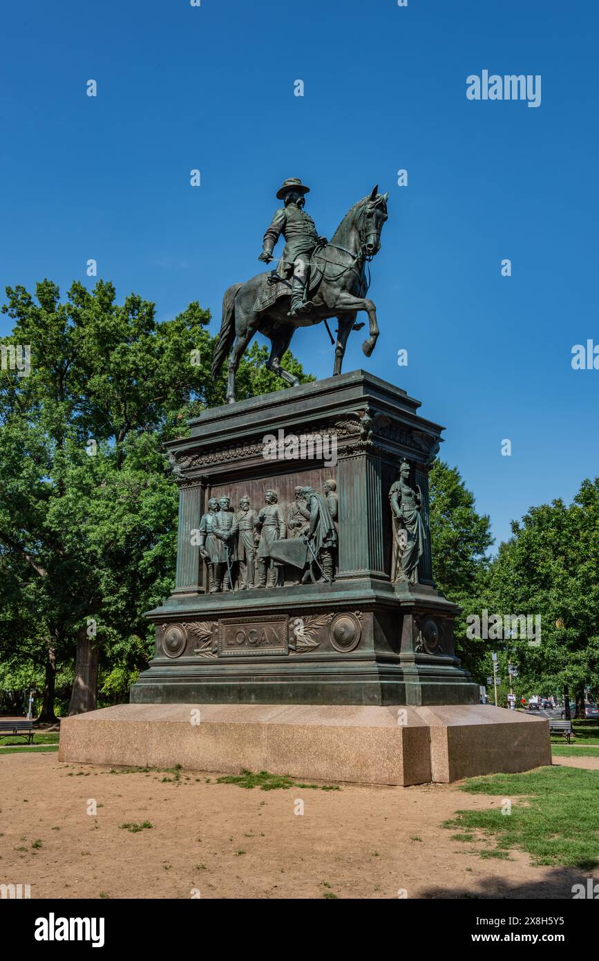 Monument to Major General John Logan, Washington DC USA Stock Photo - Alamy