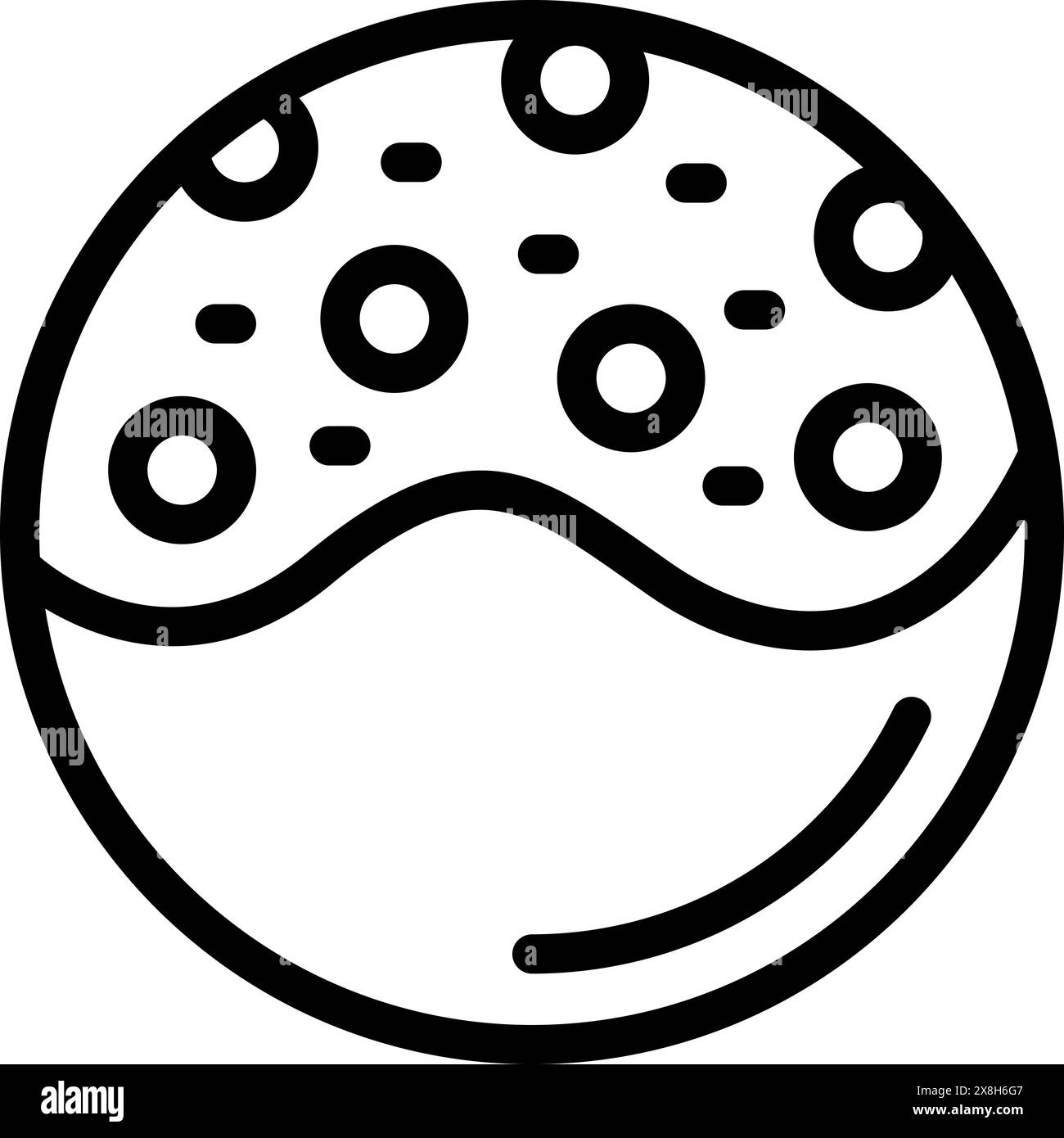 Cartoon chocolate chip cookie cartoon Black and White Stock Photos ...