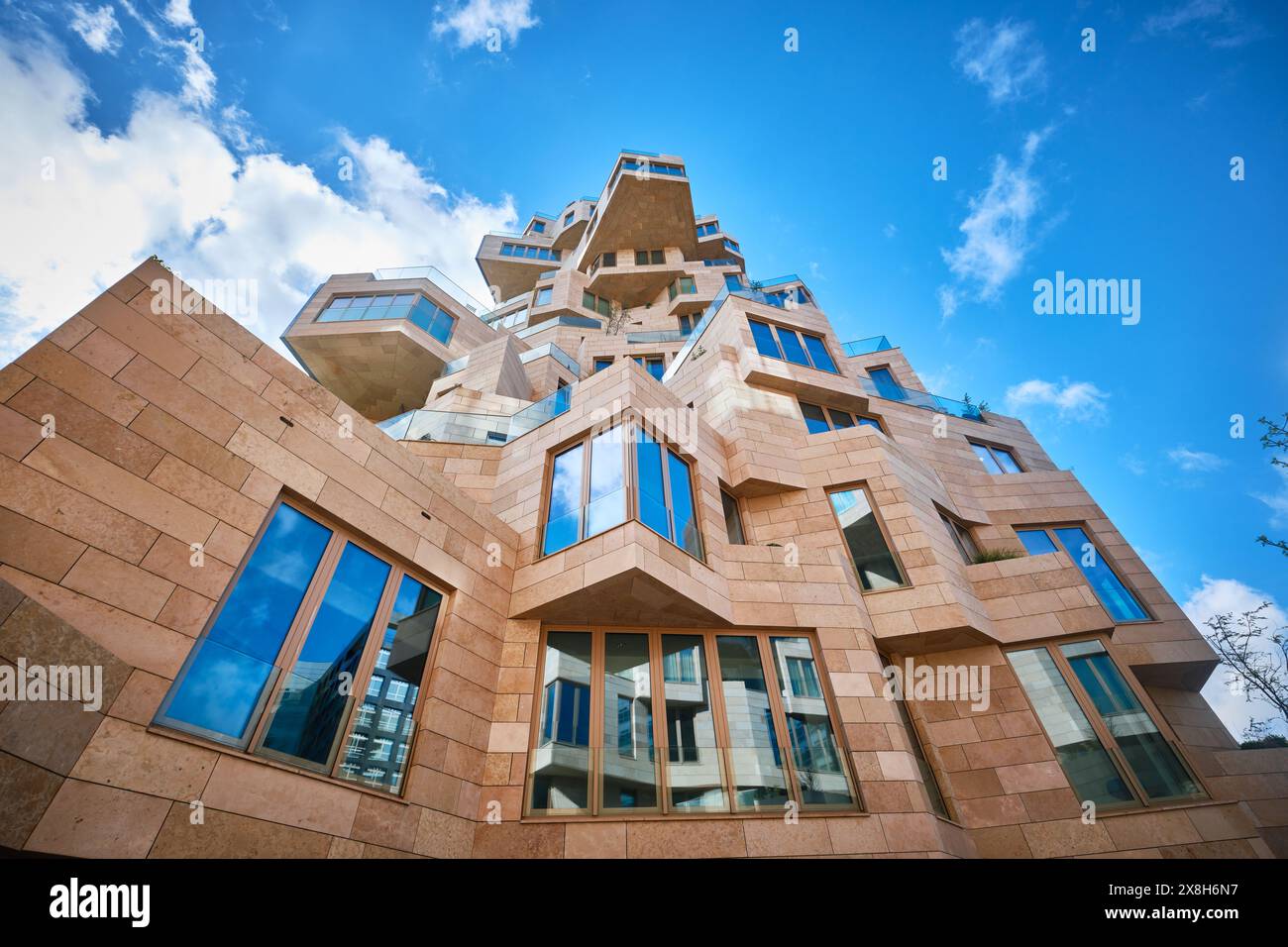 Netherlands, Amsterdam - April 10, 2024: Iconic residential towers ...