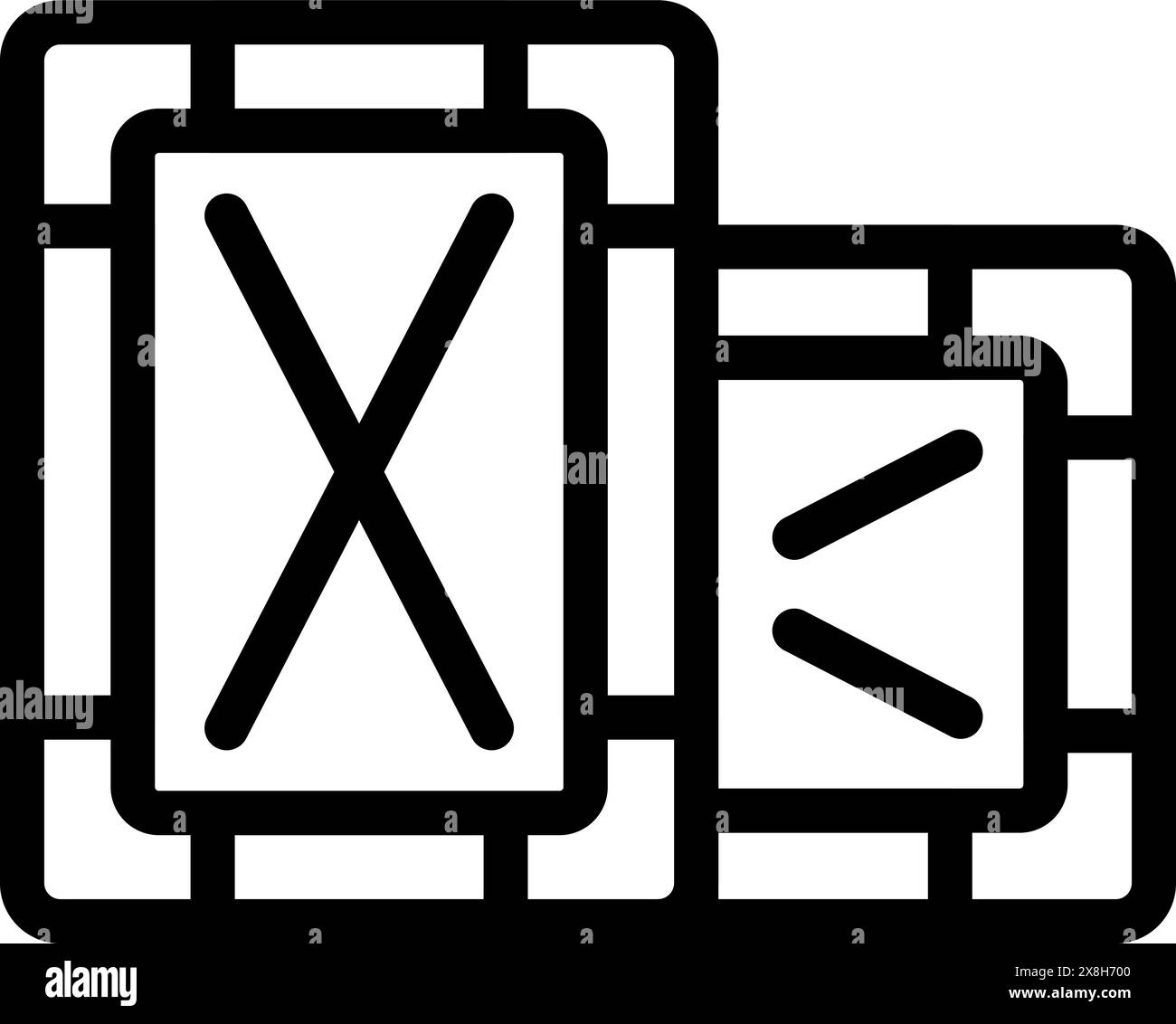 Asymmetrical border Stock Vector Images - Alamy