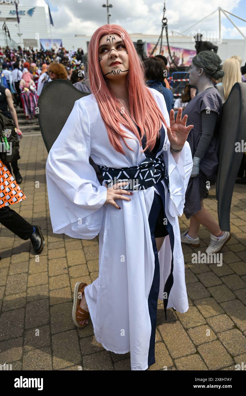 LONDON, ENGLAND - MAY 25 2024: Thousands attends the MCM Comic Con ...