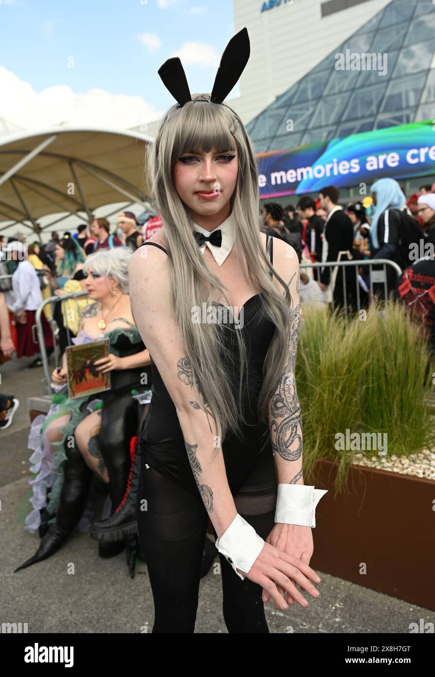 LONDON, ENGLAND - MAY 25 2024: Thousands attends the MCM Comic Con ...