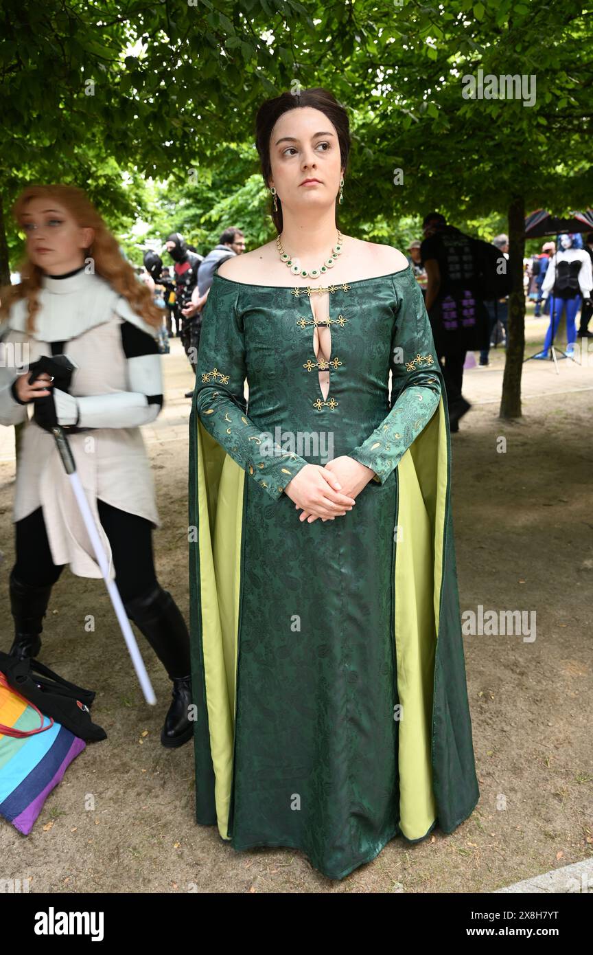 LONDON, ENGLAND - MAY 25 2024: Thousands attends the MCM Comic Con ...