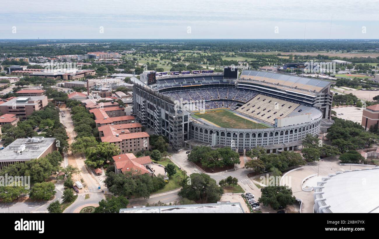 Baton Rouge, Louisiana, USA - April 21, 2024: Afternoon sun shines on ...