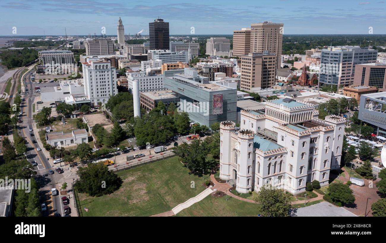 Baton Rouge, Louisiana, USA - April 21, 2024: Afternoon sun shines on ...