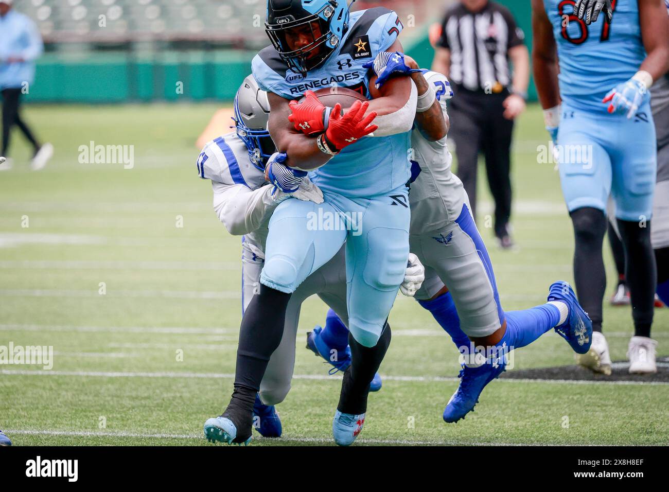 Arlington, Texas, USA. 25th May, 2024. Arlington Renegades running back ...