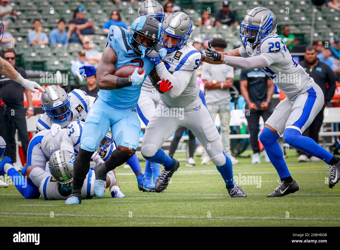 Arlington, Texas, USA. 25th May, 2024. Arlington Renegades running back ...
