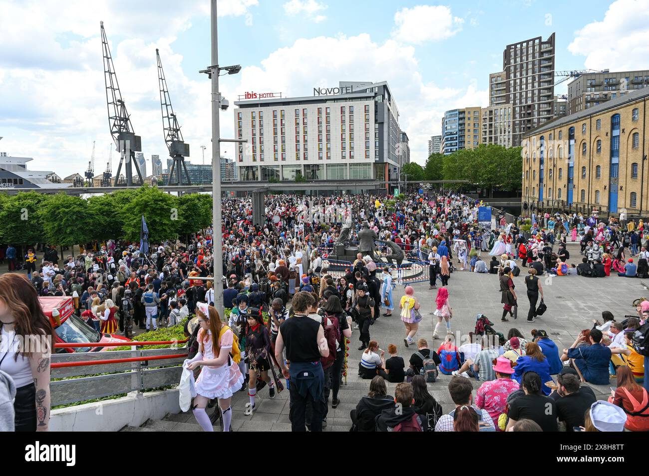 LONDON, ENGLAND - MAY 25 2024: Thousands attends the MCM Comic Con ...