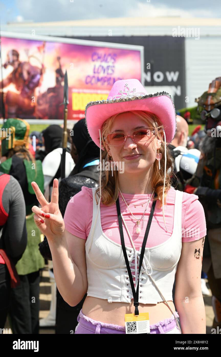 LONDON, ENGLAND - MAY 25 2024: Thousands attends the MCM Comic Con ...