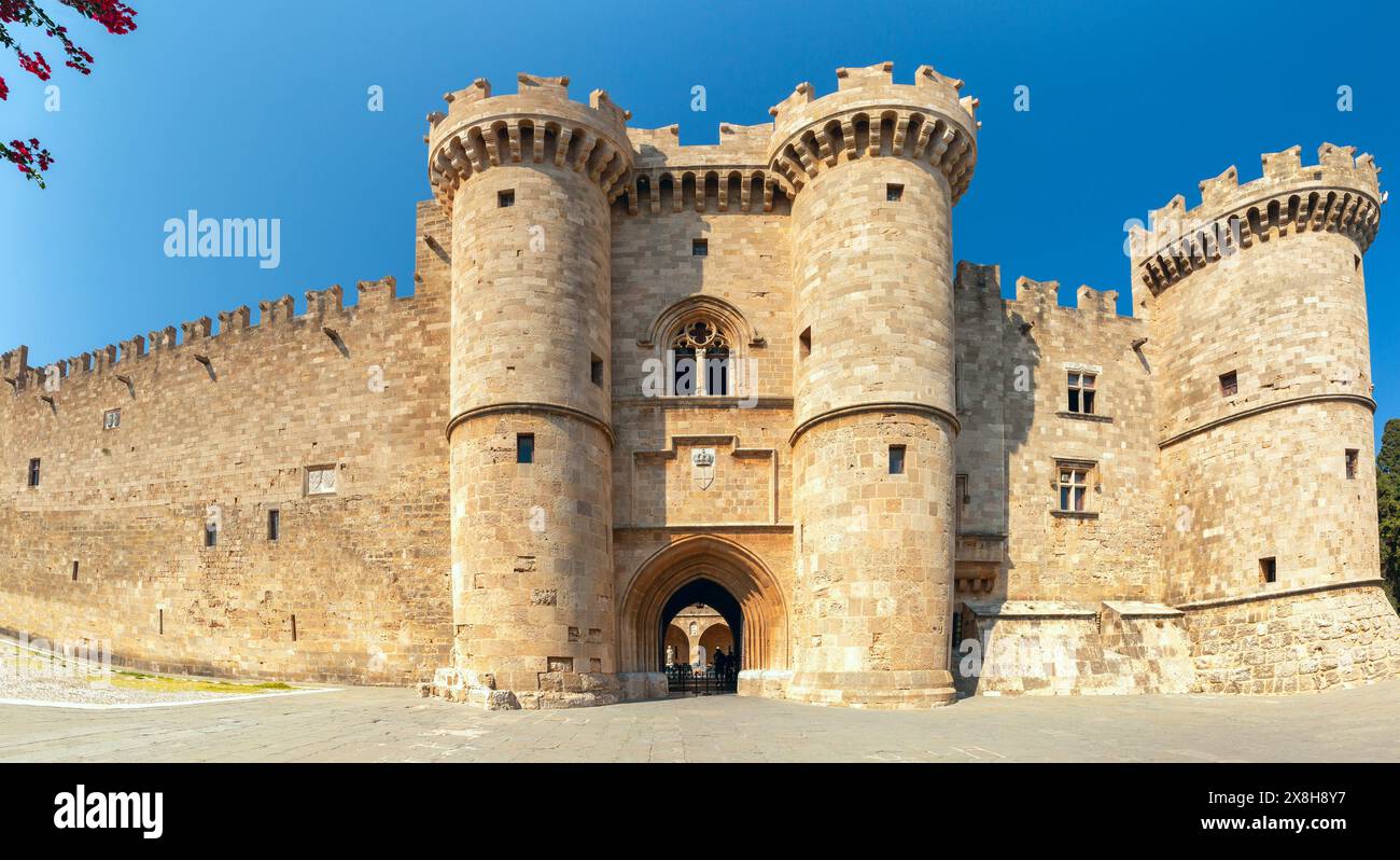 Palace of the Grand Master of the Knights in Rhodes, Greece. Medieval ...